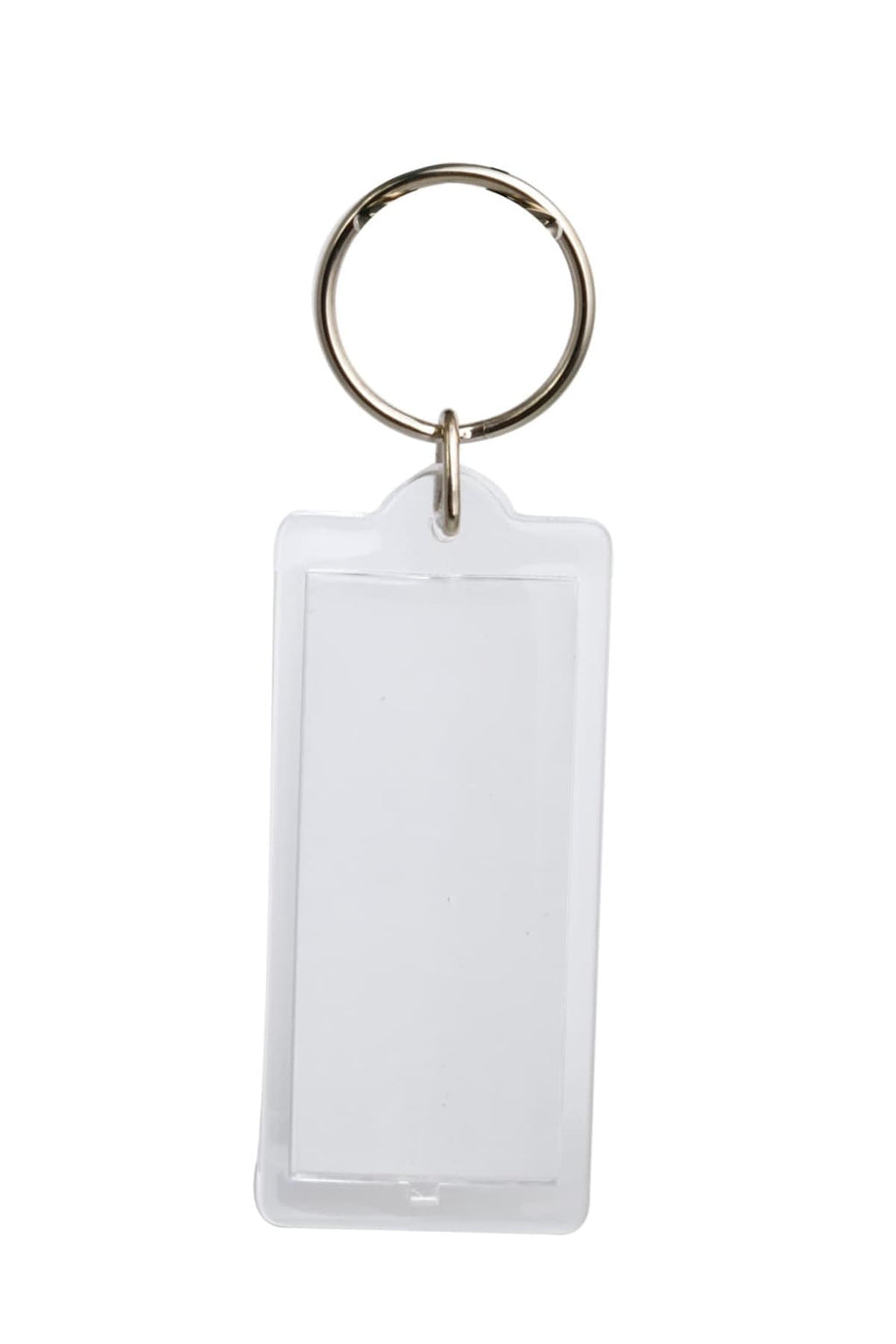 Key ring clear with rectangular insert – All Branded Group