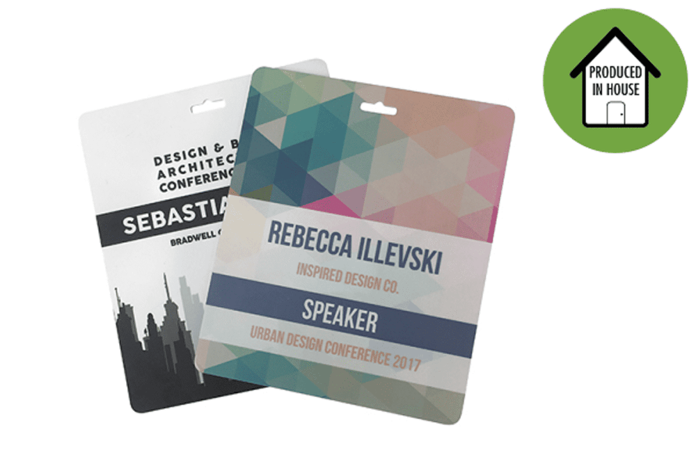 Premium Plastic Large Name Tag Matt Single – All Branded Group