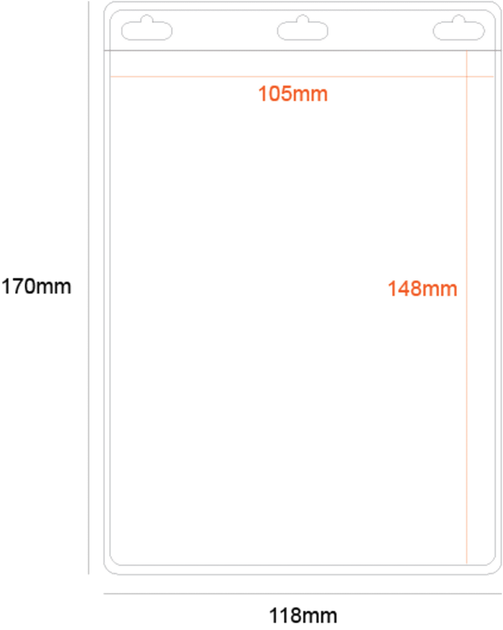 Large A6 Badge Holder with 3 slots for Double Allig. – All Branded Group