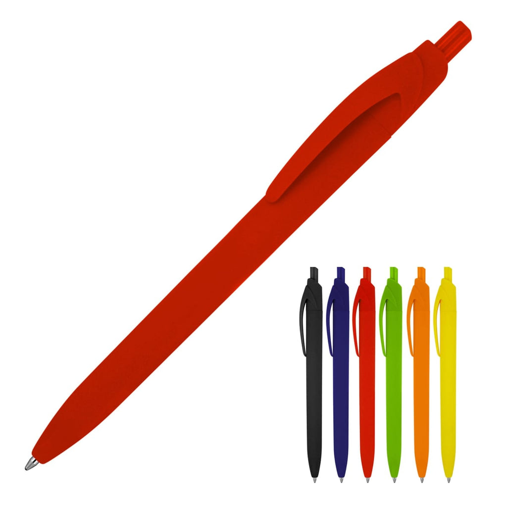 Plastic Pen Ballpoint Matte Rubber Mila – All Branded Group